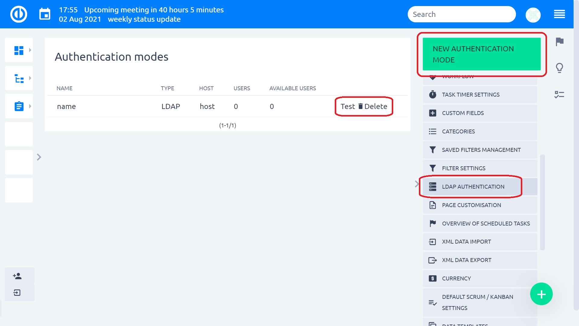 Ldap Authentication Easy Redmine